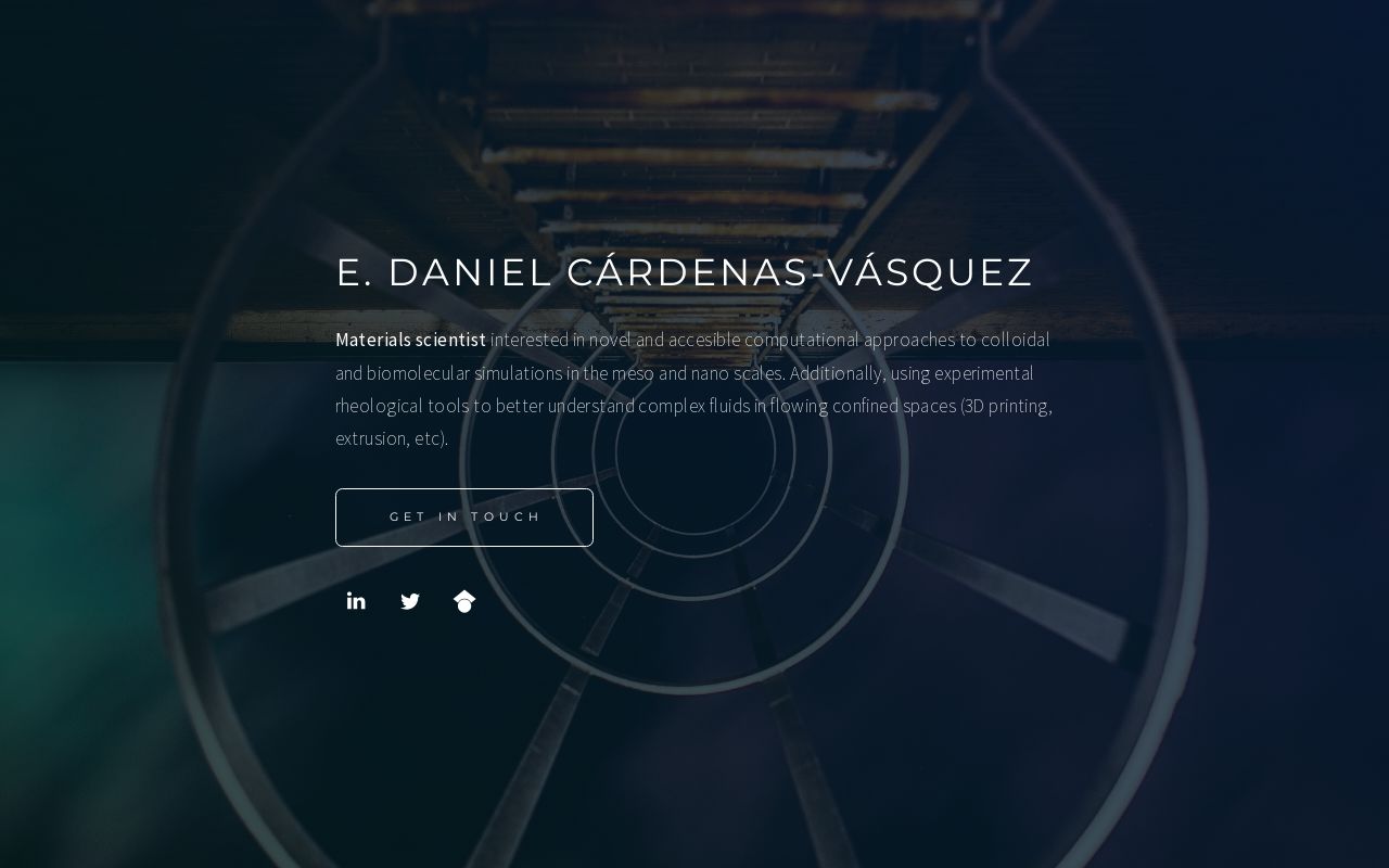 E. Daniel Cárdenas-Vásquez | Materials Scientist